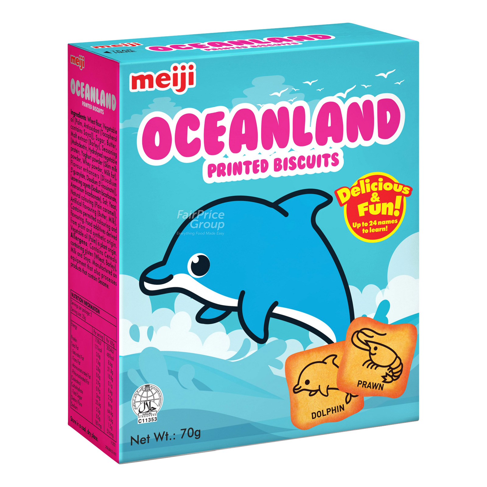 Meiji Printed Biscuits - Oceanland | NTUC FairPrice
