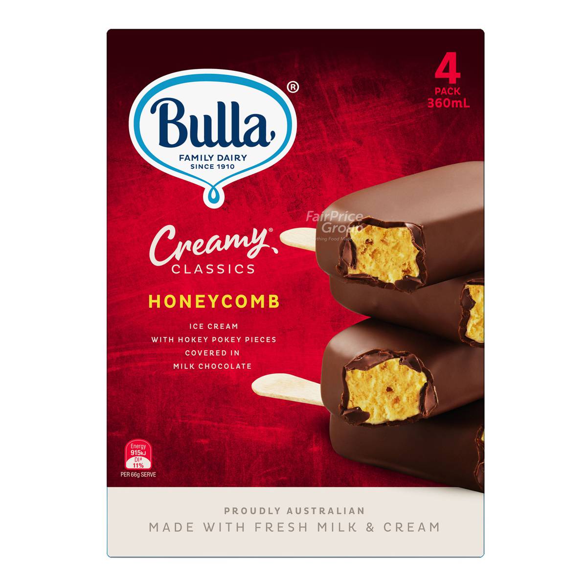 Bulla Ice Cream Sticks - Honeycomb | NTUC FairPrice