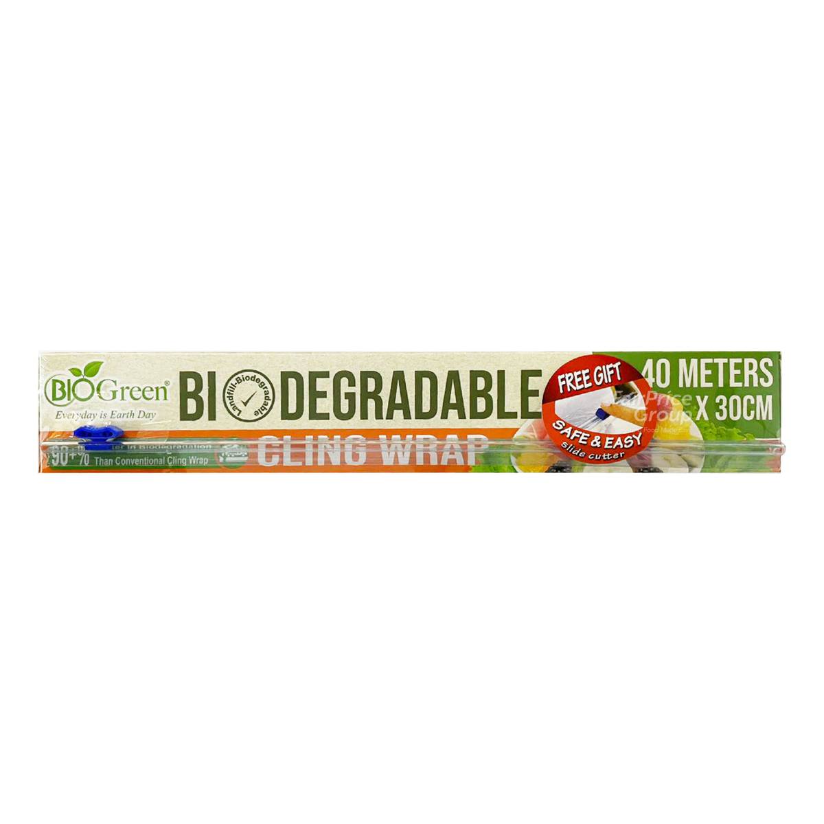 Bio Green Bio-Degradable Cling Wrap - 30 x 40cm | NTUC FairPrice