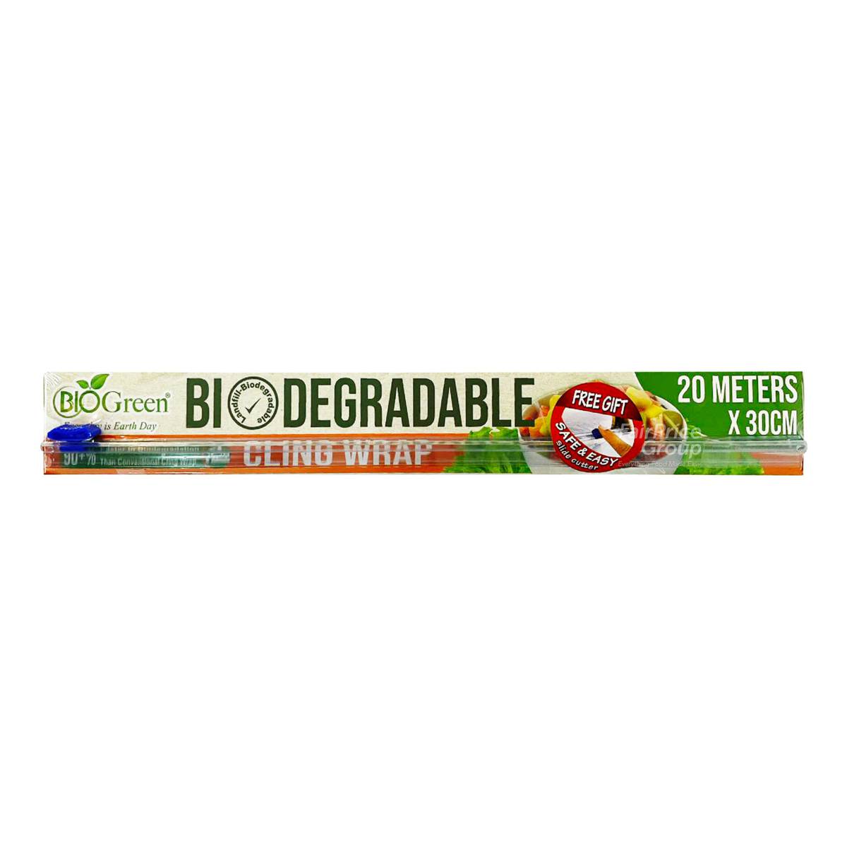 Bio Green Bio-Degradable Cling Wrap - 30 x 20cm | NTUC FairPrice