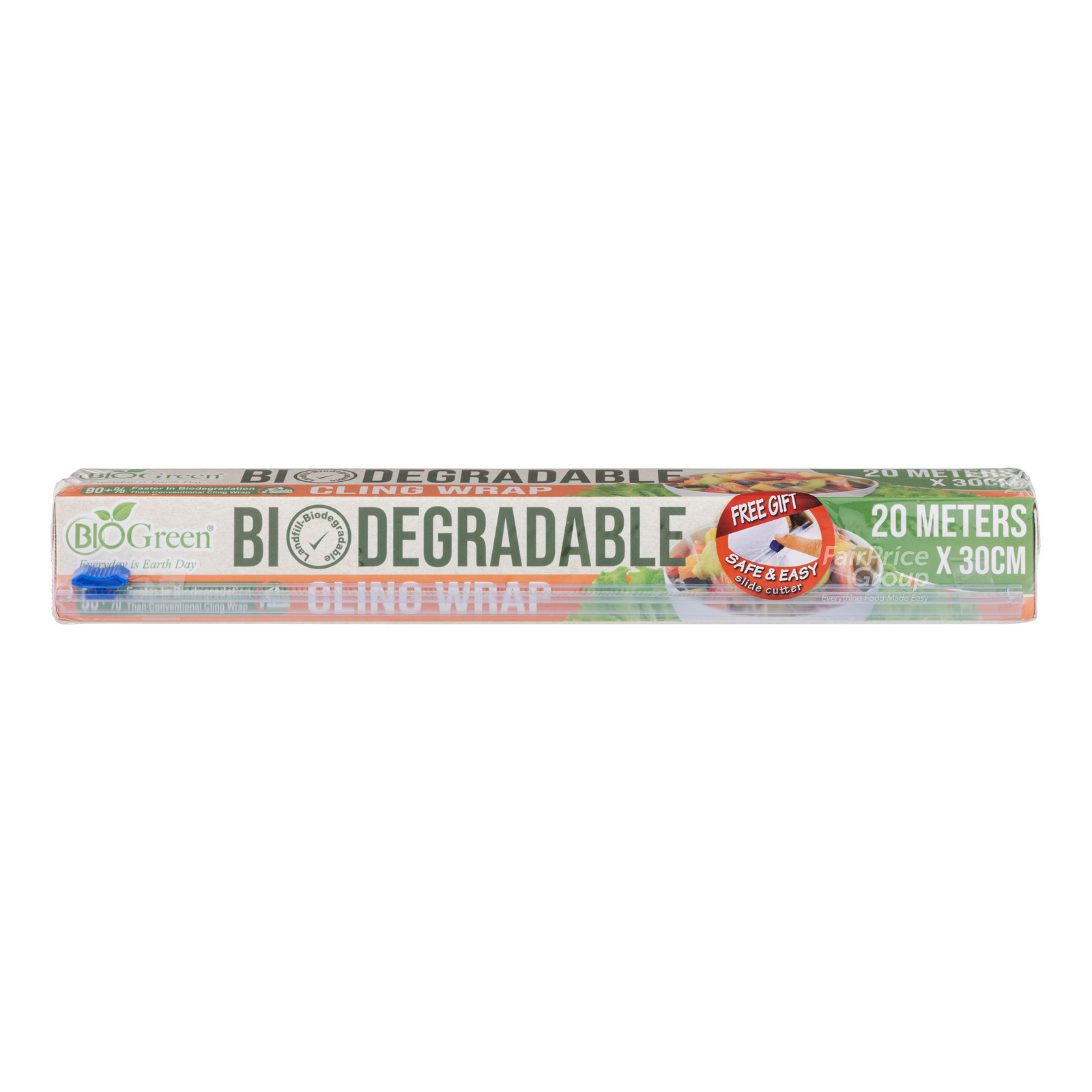 Bio Green Bio-Degradable Cling Wrap - 20m x 30cm | NTUC FairPrice
