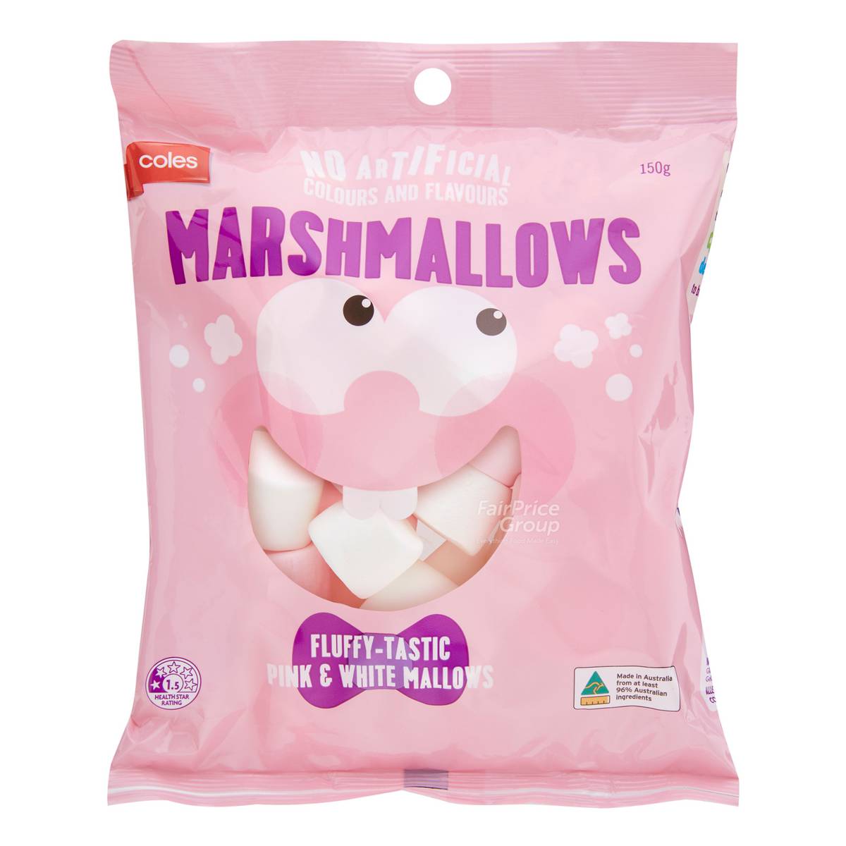 Coles Sweet Pink & White Marshmallows | NTUC FairPrice