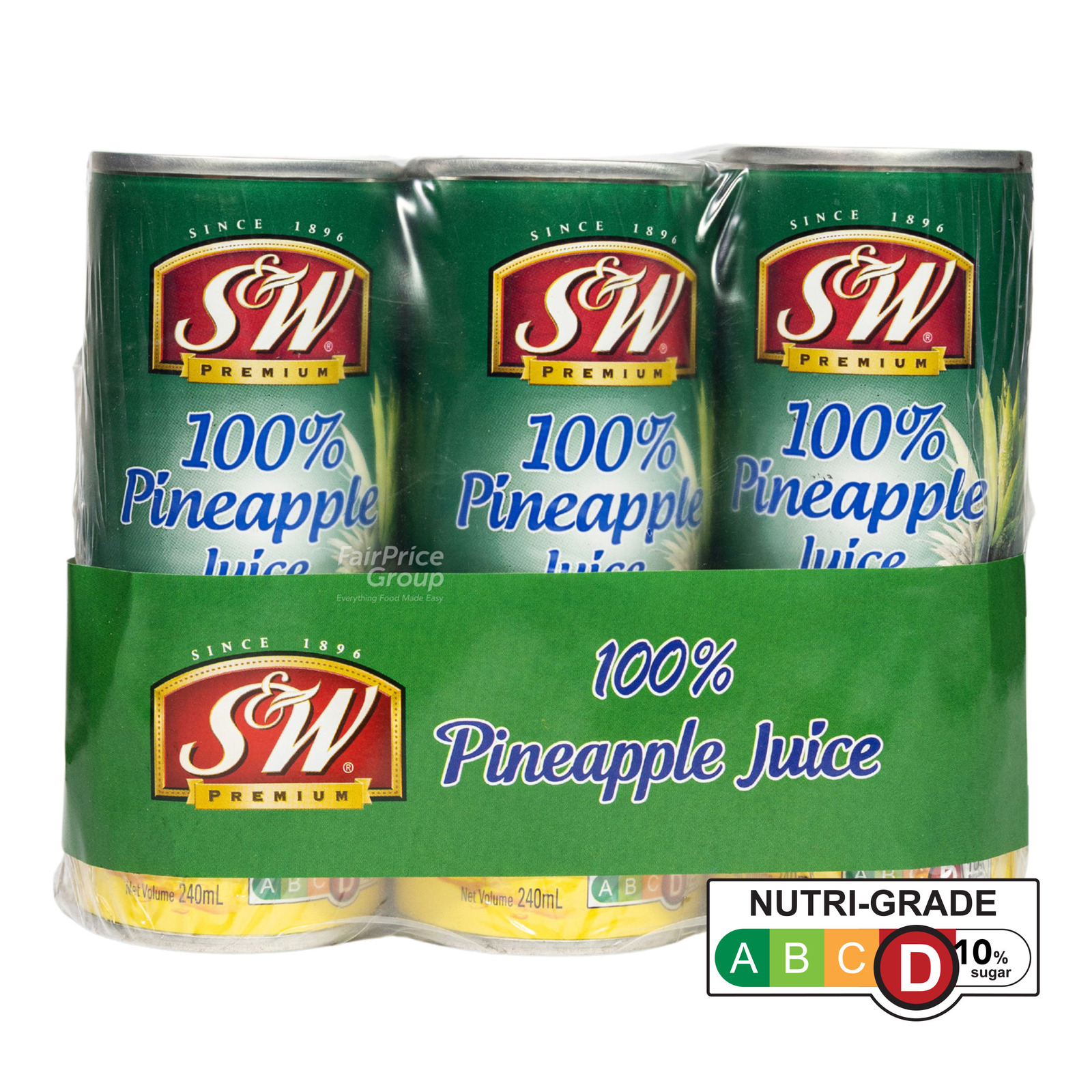 S&W Can Juice Drink - 100% Pineapple | NTUC FairPrice