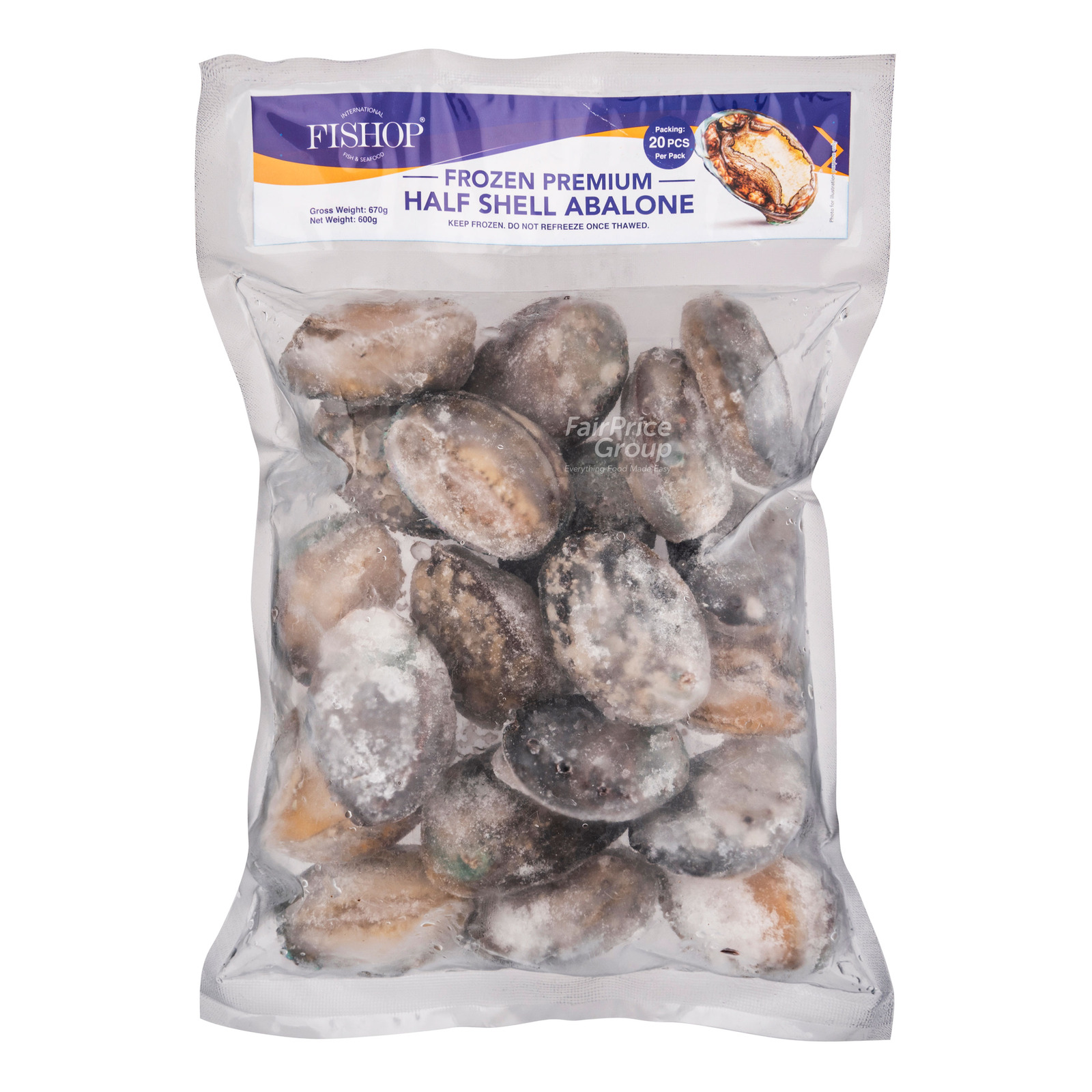 Frozen Premium Half Shell Abalone | NTUC FairPrice