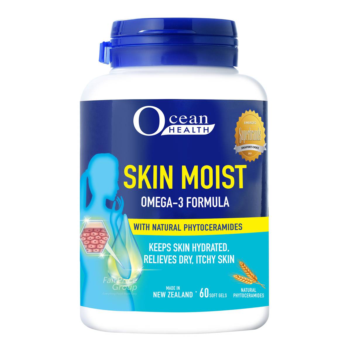 Ocean Health Skin Moist Omega-3 Formula | NTUC FairPrice