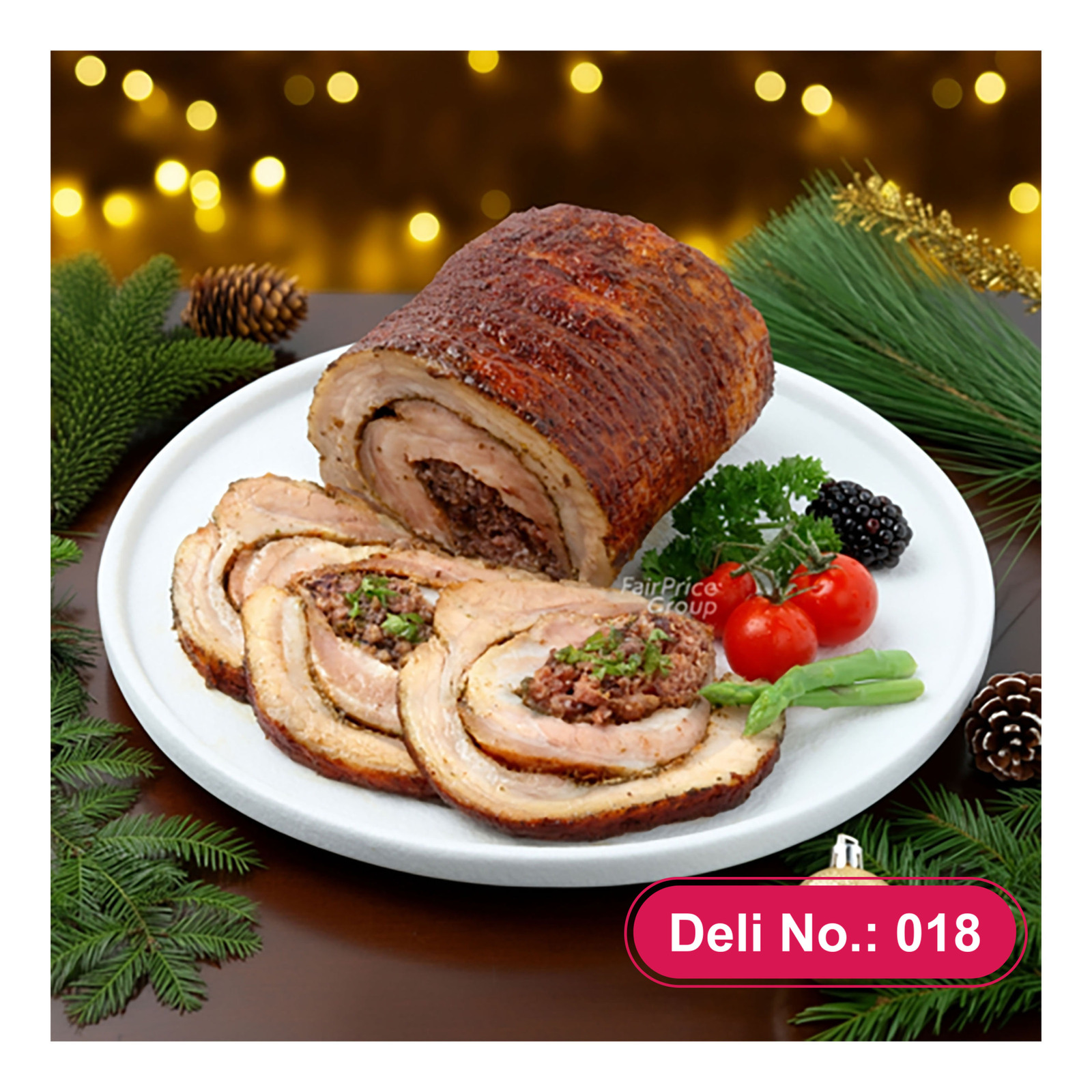 (Pre-Order) Jordon Roasted Roulade Pork Belly with AppleWood Bacon ...