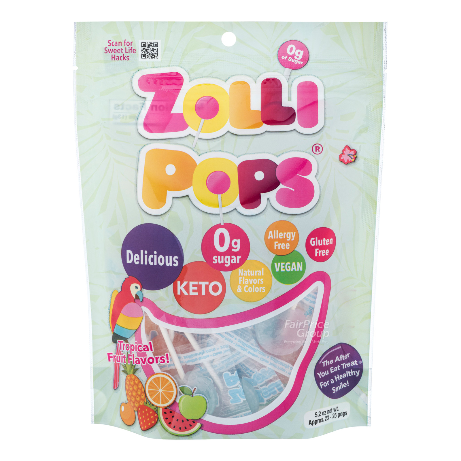 Zollicandy Zolli Pops - Tropical Assorted Fruit | NTUC FairPrice