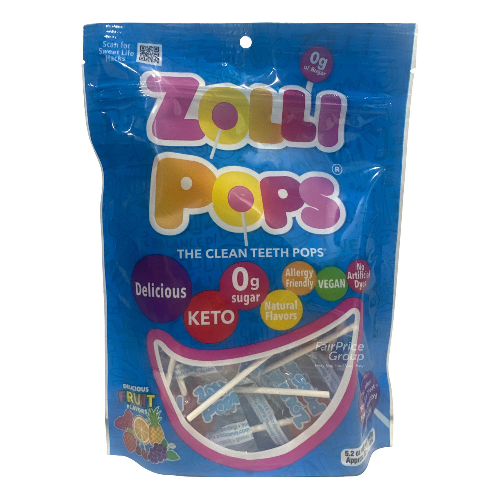 Zollicandy Zolli Pops - Original Assorted Fruit | NTUC FairPrice