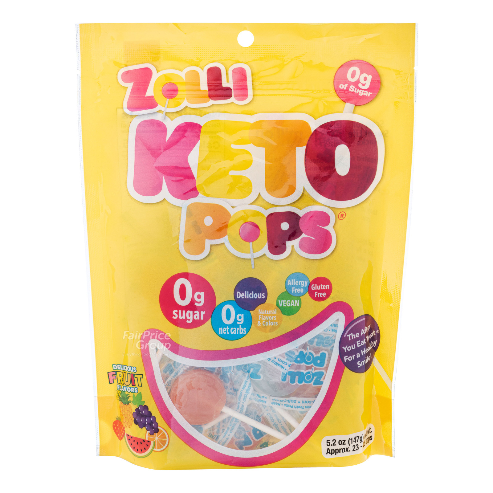 Zollicandy Zolli Keto Pops - Original Assorted Fruit | NTUC FairPrice