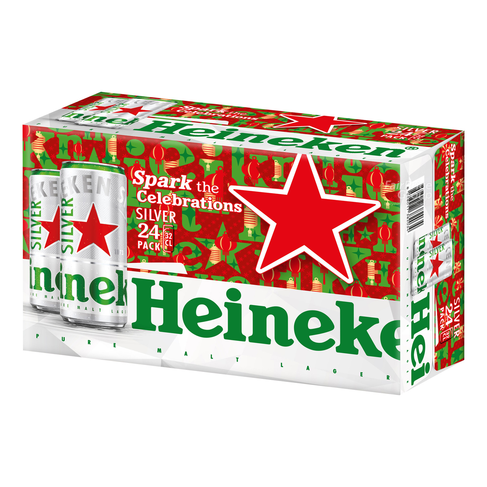 Heineken Premium Lager Silver Can Beer - Festive Box | NTUC FairPrice