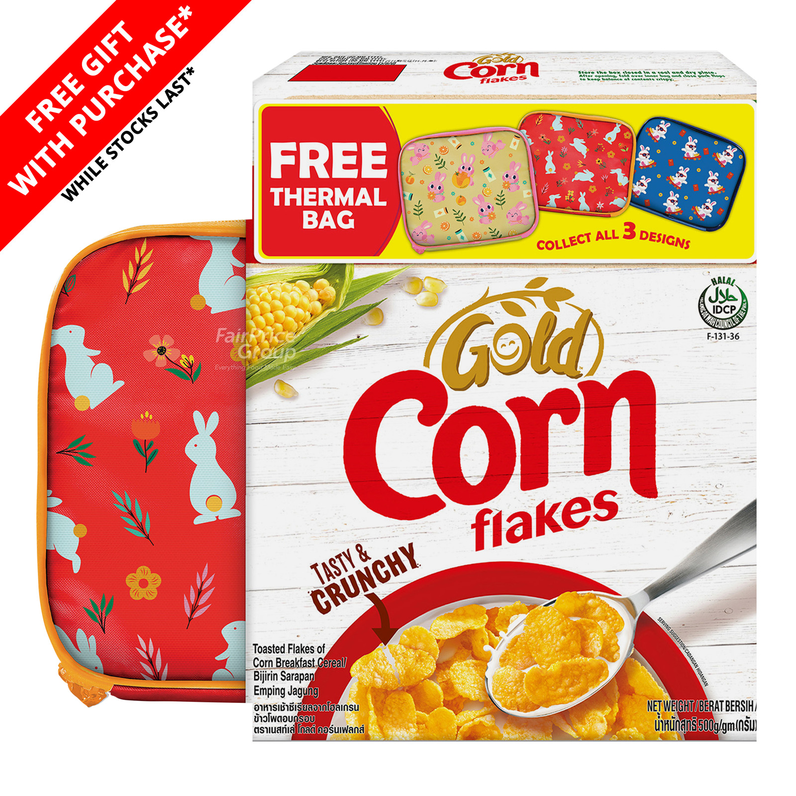 Nestle Cereal - Gold Cornflakes Econopack + Thermal Bag | NTUC FairPrice