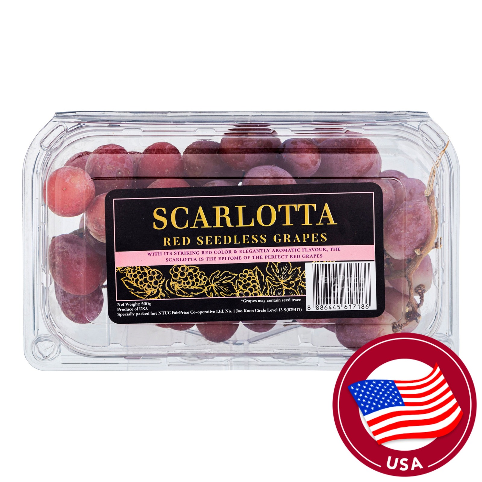 Usa Scarlotta Red Seedless Grapes | NTUC FairPrice
