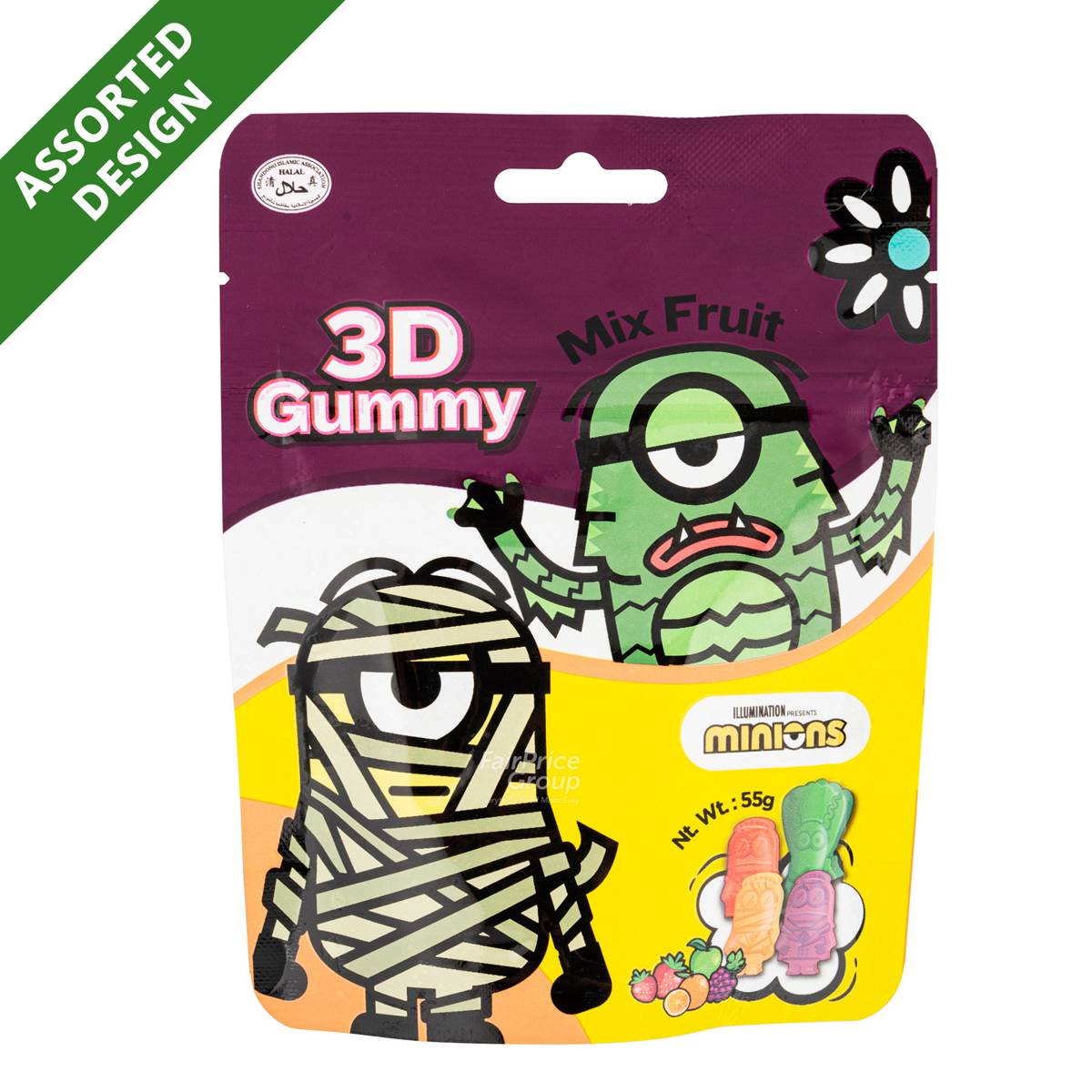 Minions 3D Halloween Gummy - Mix Fruit | NTUC FairPrice