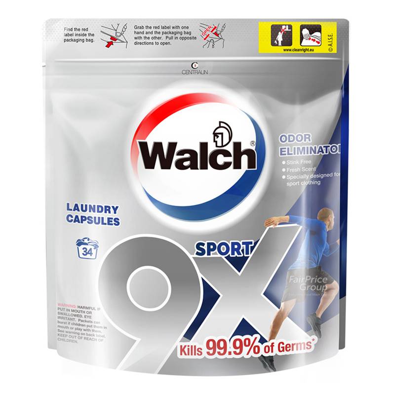 Walch 9X Laundry Capsules Refill - Antibacterial | NTUC FairPrice