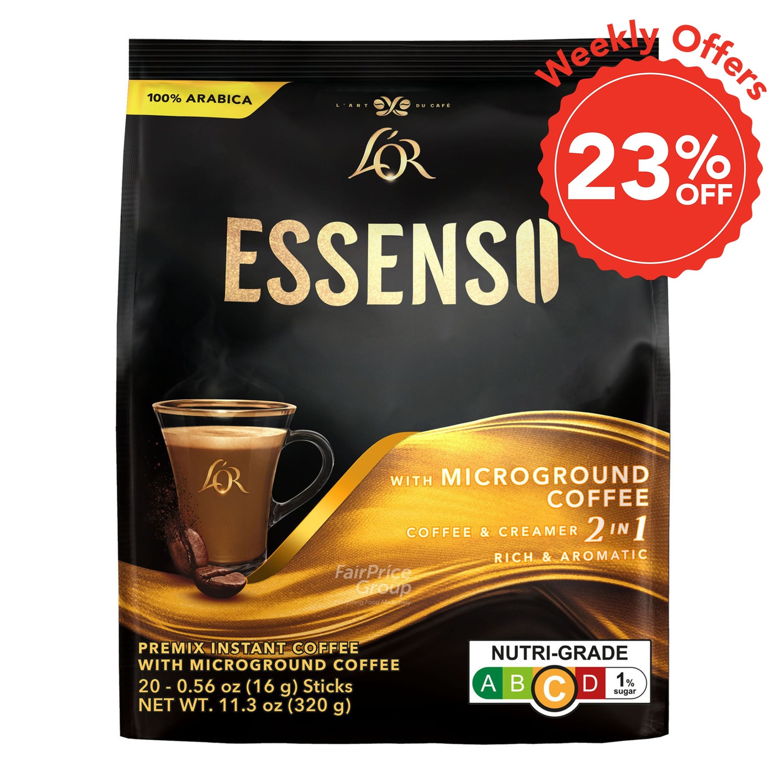 Lor Essenso 2 in 1 Instant Microground Coffee + Creamer | NTUC FairPrice