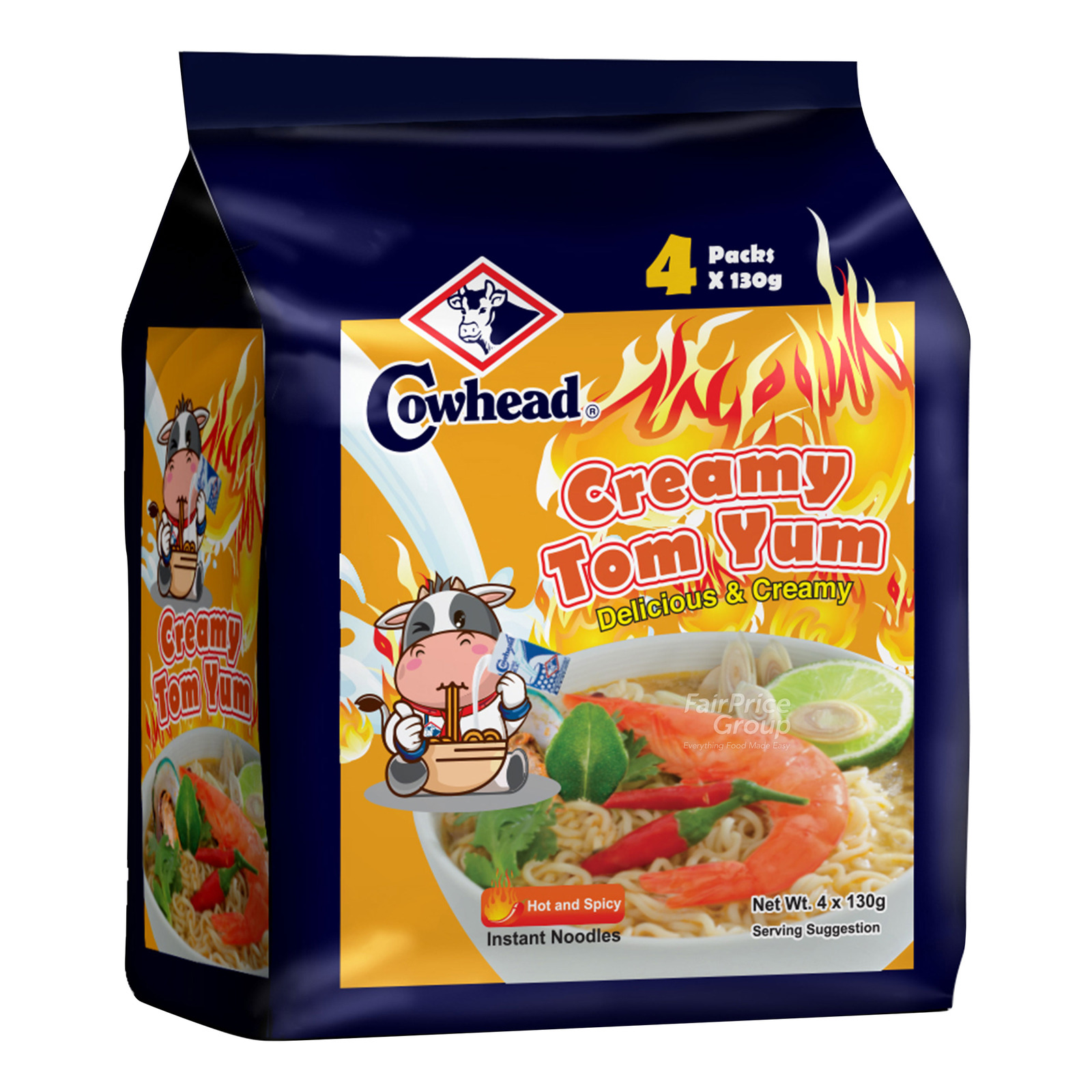 Cowhead Instant Noodle - Creamy Tom Yam | NTUC FairPrice