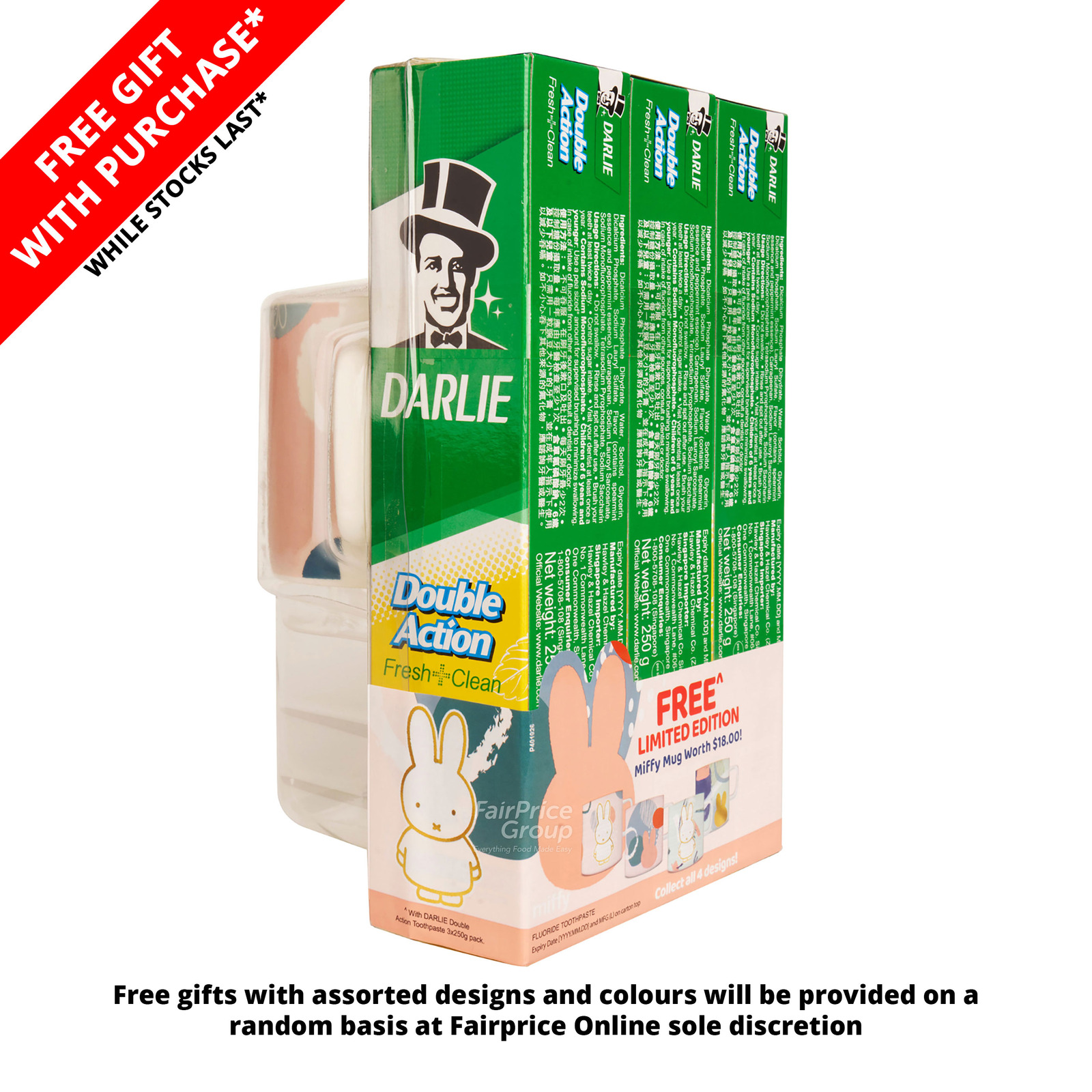 Darlie Double Action Toothpaste - Fresh & Clean + Mug | NTUC FairPrice