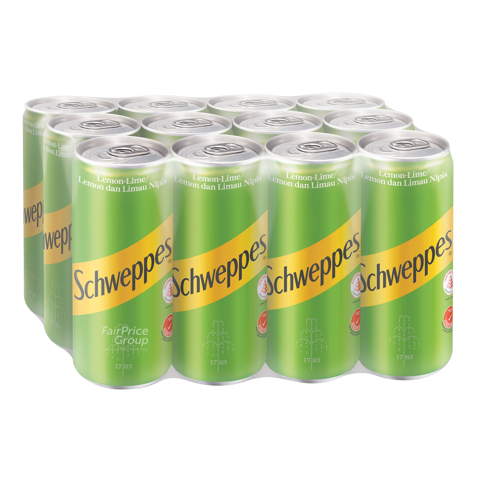 Schweppes Carbonated Can Drink - Lemon Lime | NTUC FairPrice