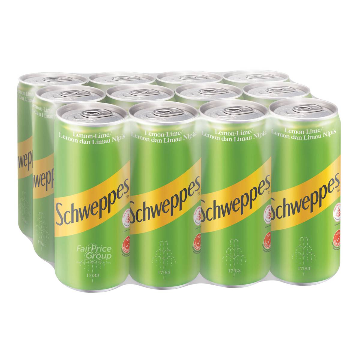 Schweppes Carbonated Can Drink - Lemon Lime | NTUC FairPrice