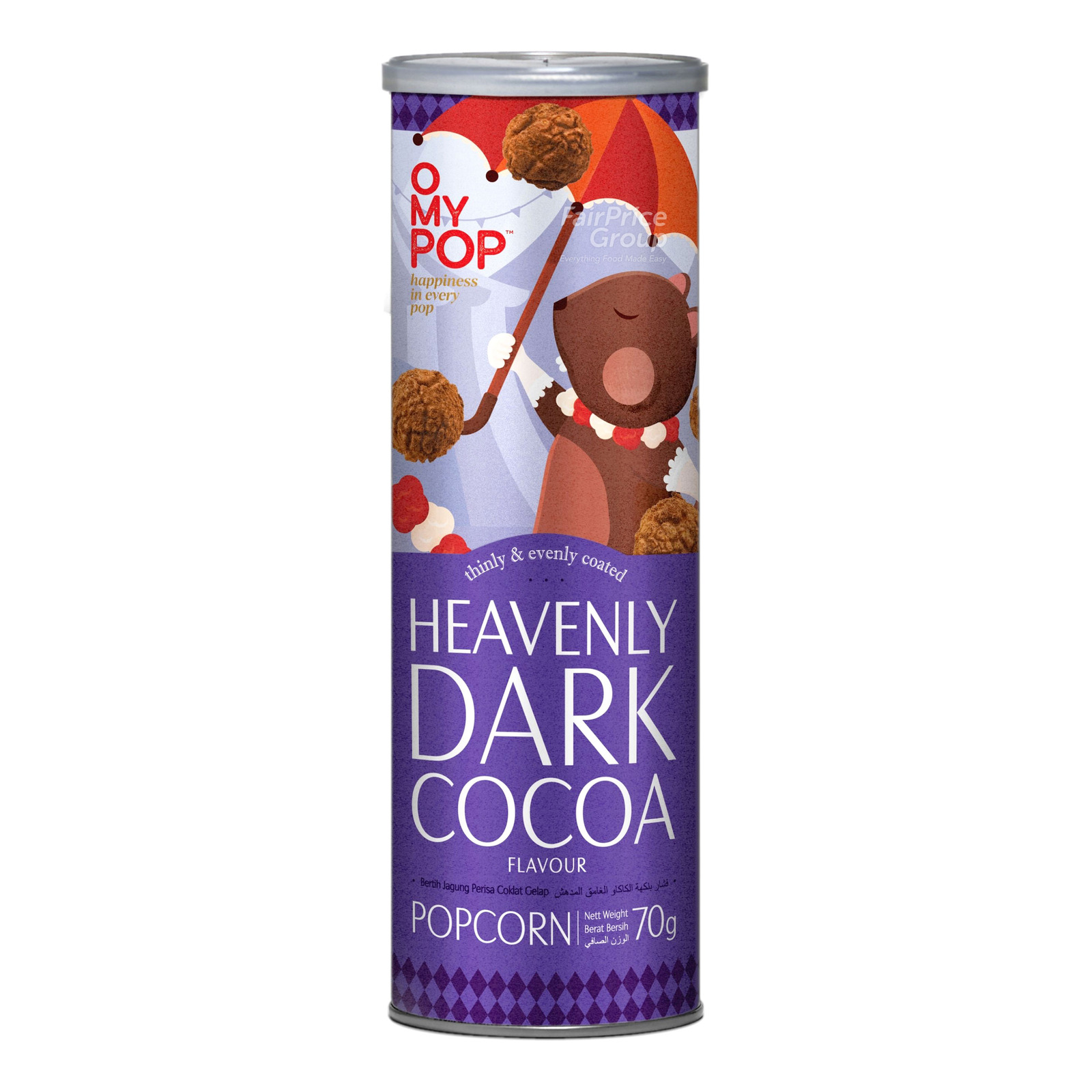 O My Pop Popcorn - Heavenly Dark Cocoa | NTUC FairPrice