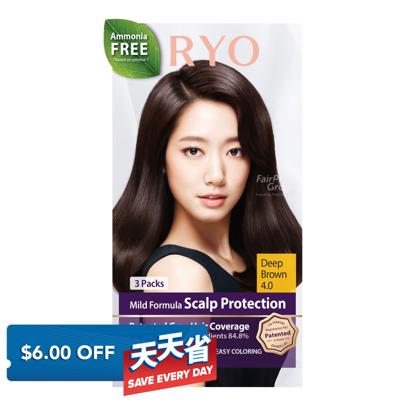 Ryo Hair Dye - Deep Brown 4.0 | NTUC FairPrice