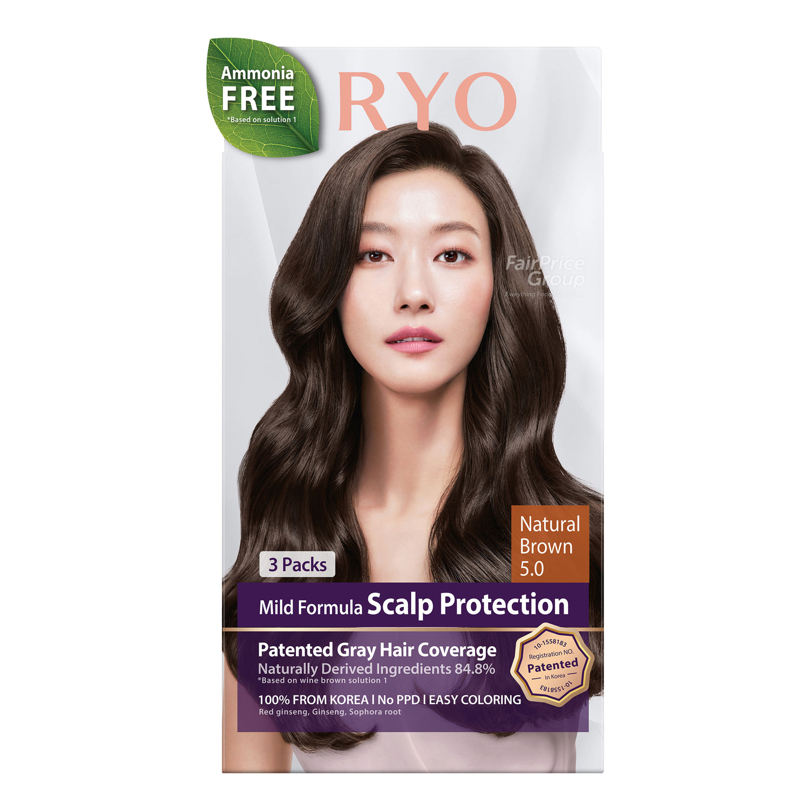 Ryo Hair Dye - Natural Brown 5.0 | NTUC FairPrice