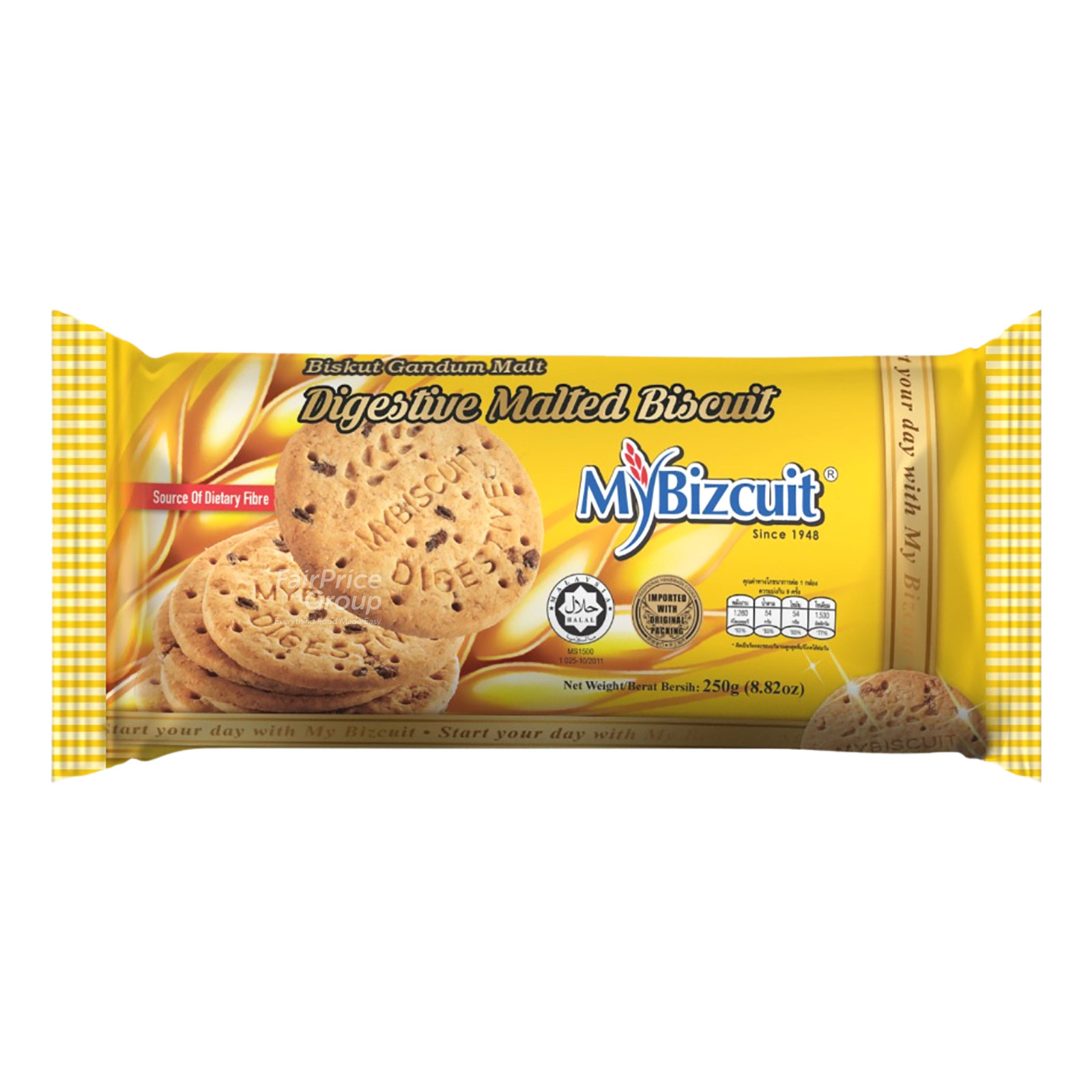 MyBizcuit Digestive Biscuit - Malted | NTUC FairPrice