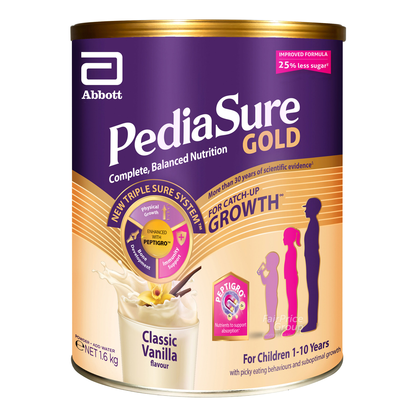 PediaSure Gold Growing up Milk - Classic Vanilla | NTUC FairPrice