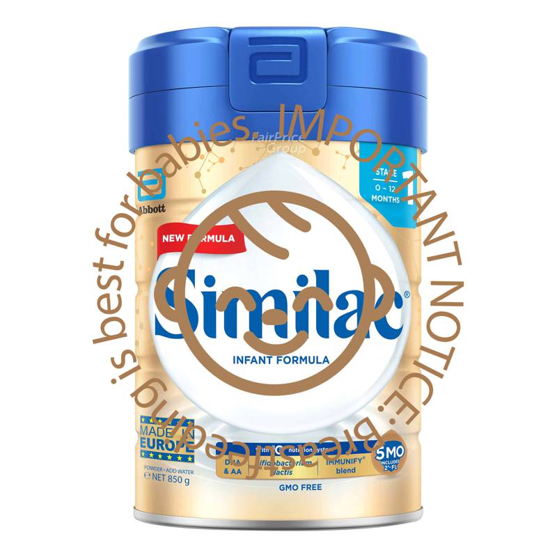 Abbott Similac 5MO Infant Formula - Stage 1 | NTUC FairPrice