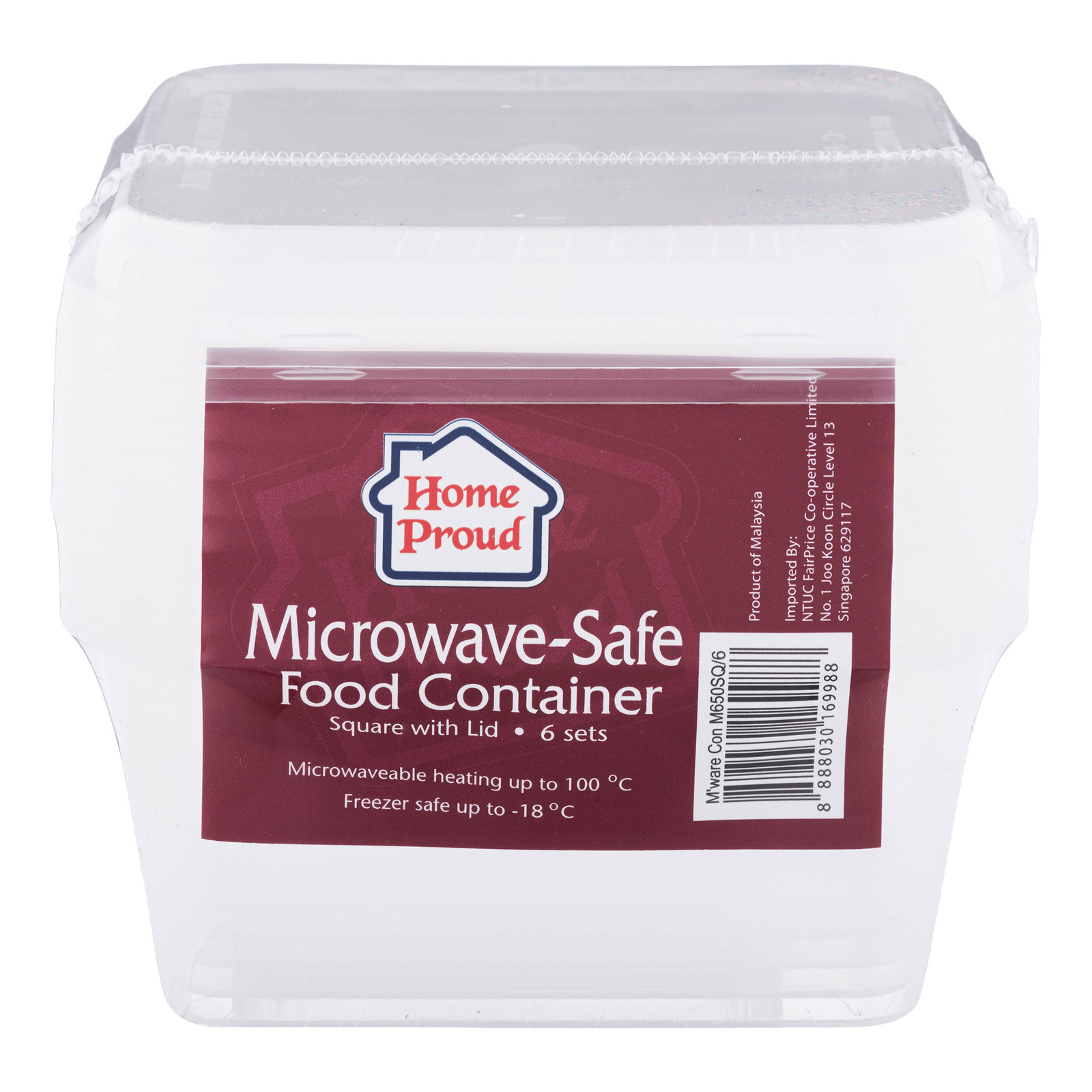 HomeProud Microwave-Safe Food Container - Square | NTUC FairPrice
