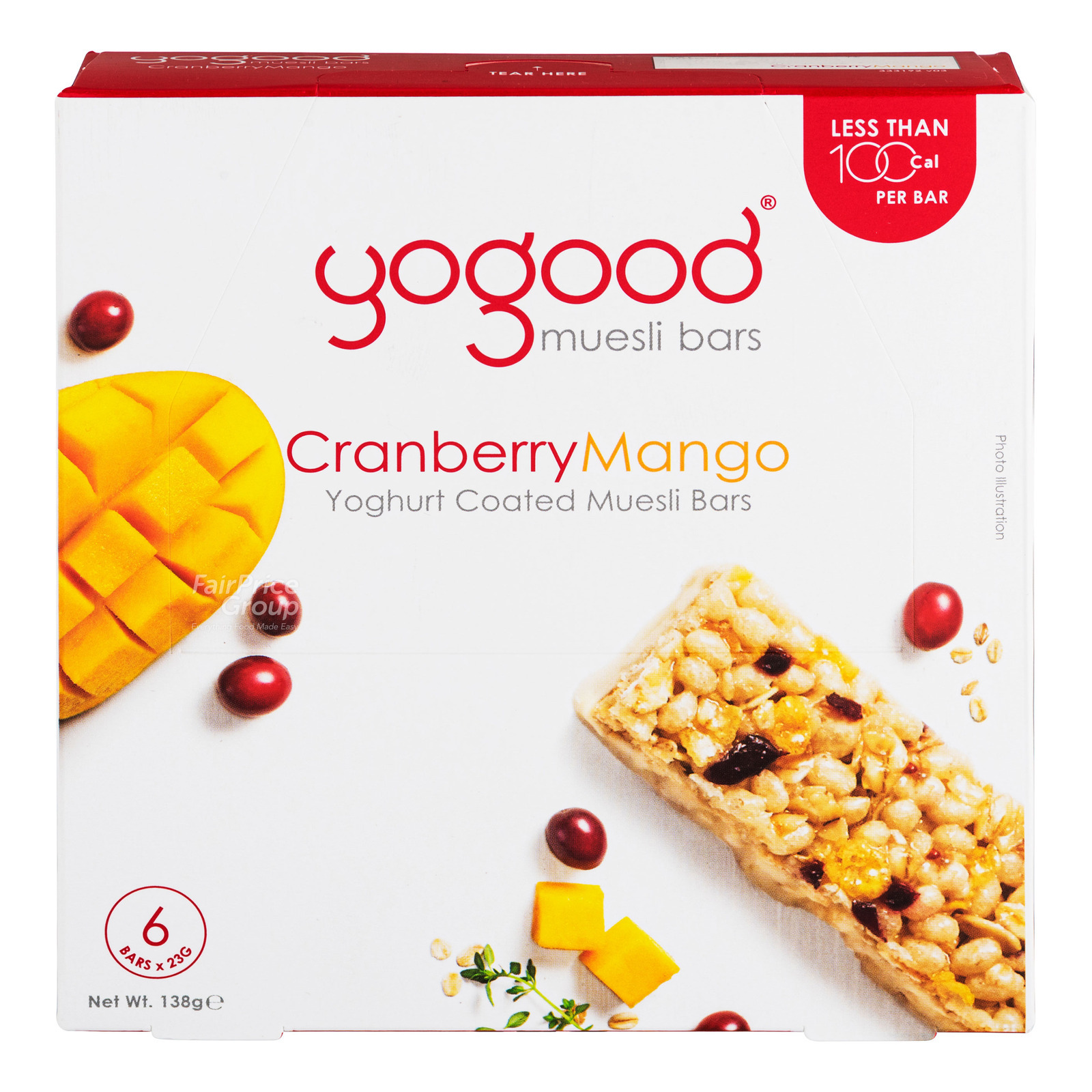 Yogood Yoghurt Coated Muesli Bars - Cranberry Mango | NTUC FairPrice