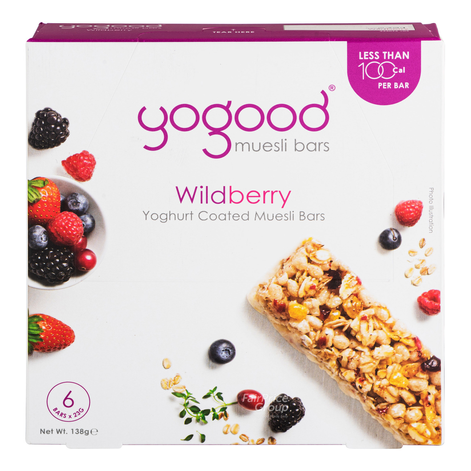 Yogood Yoghurt Coated Muesli Bars - Wildberry | NTUC FairPrice