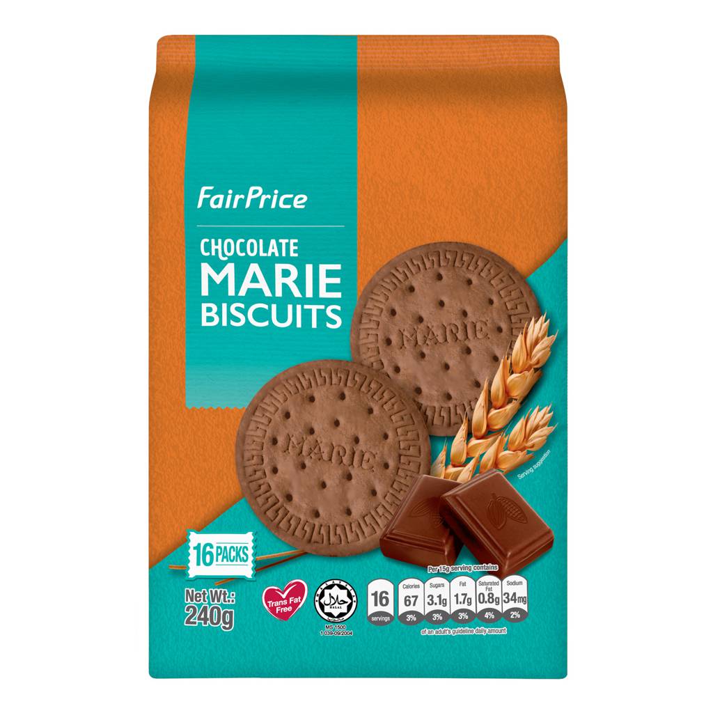 Fairprice Marie Biscuits - Chocolate | NTUC FairPrice