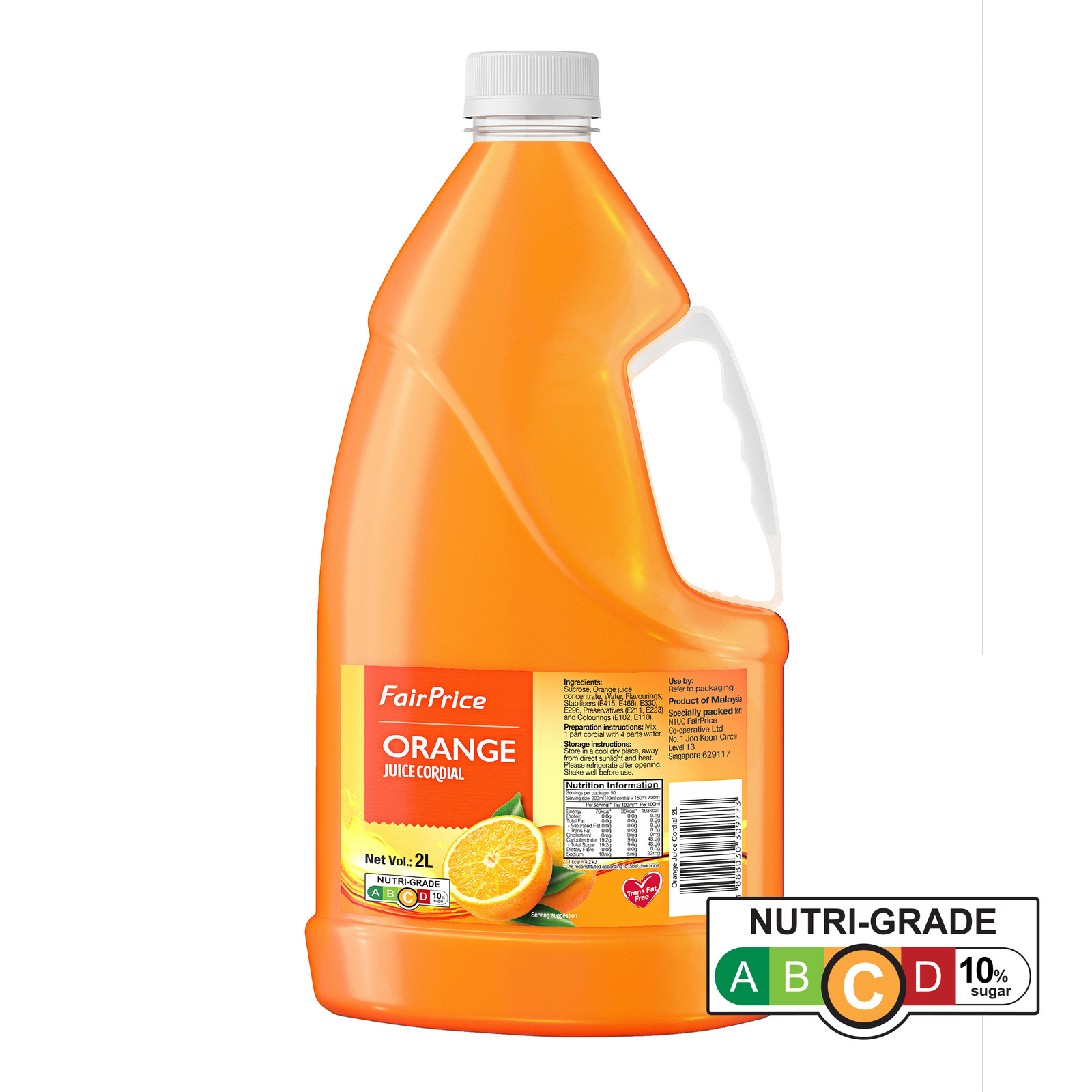 Fairprice Cordial Juice - Orange | NTUC FairPrice