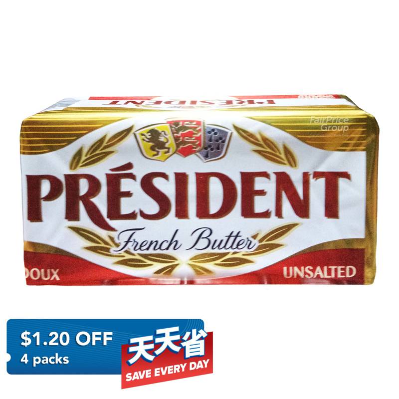 President Butter - Unsalted | NTUC FairPrice