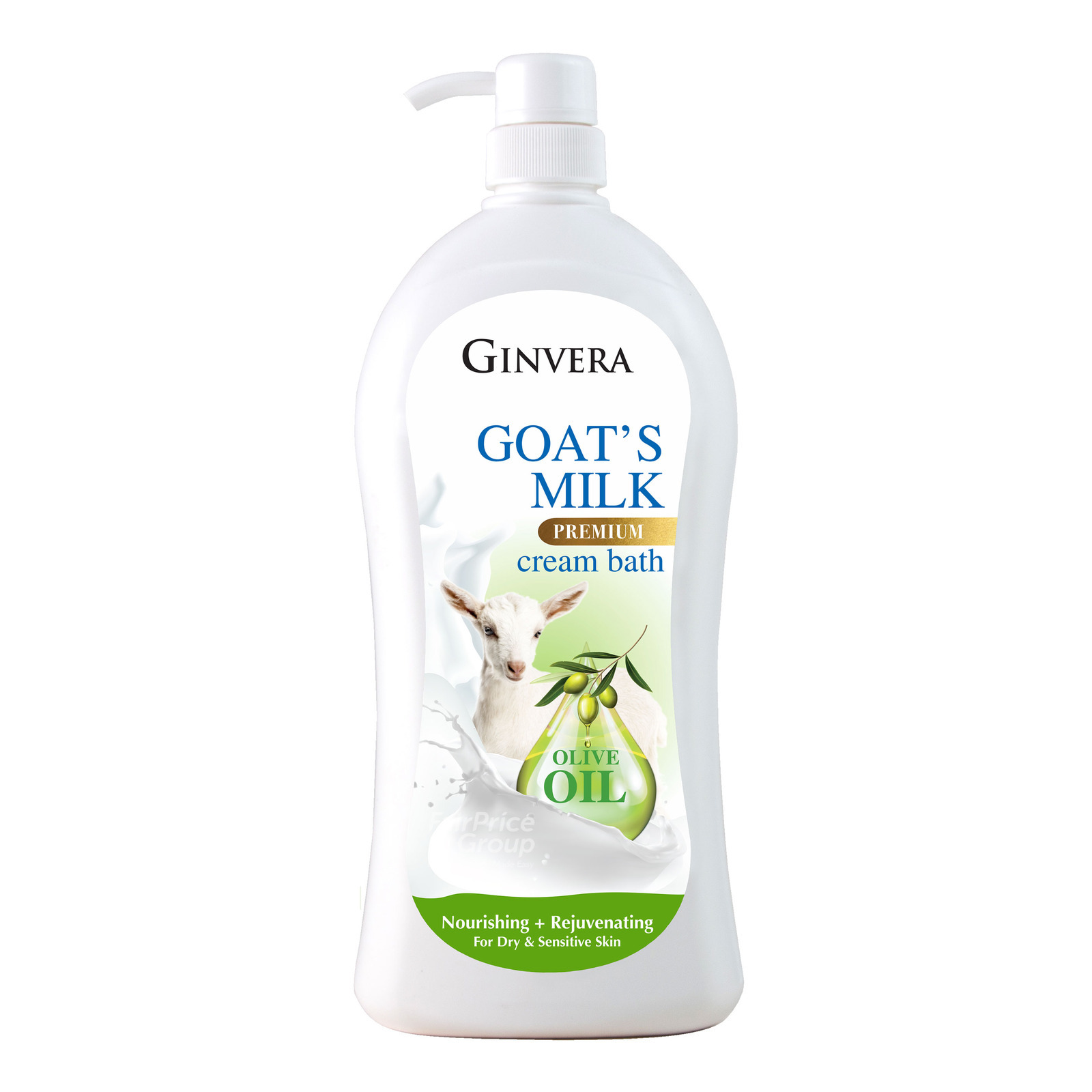 Ginvera Goat's Milk Premium Cream Bath - Olive Oil | NTUC FairPrice