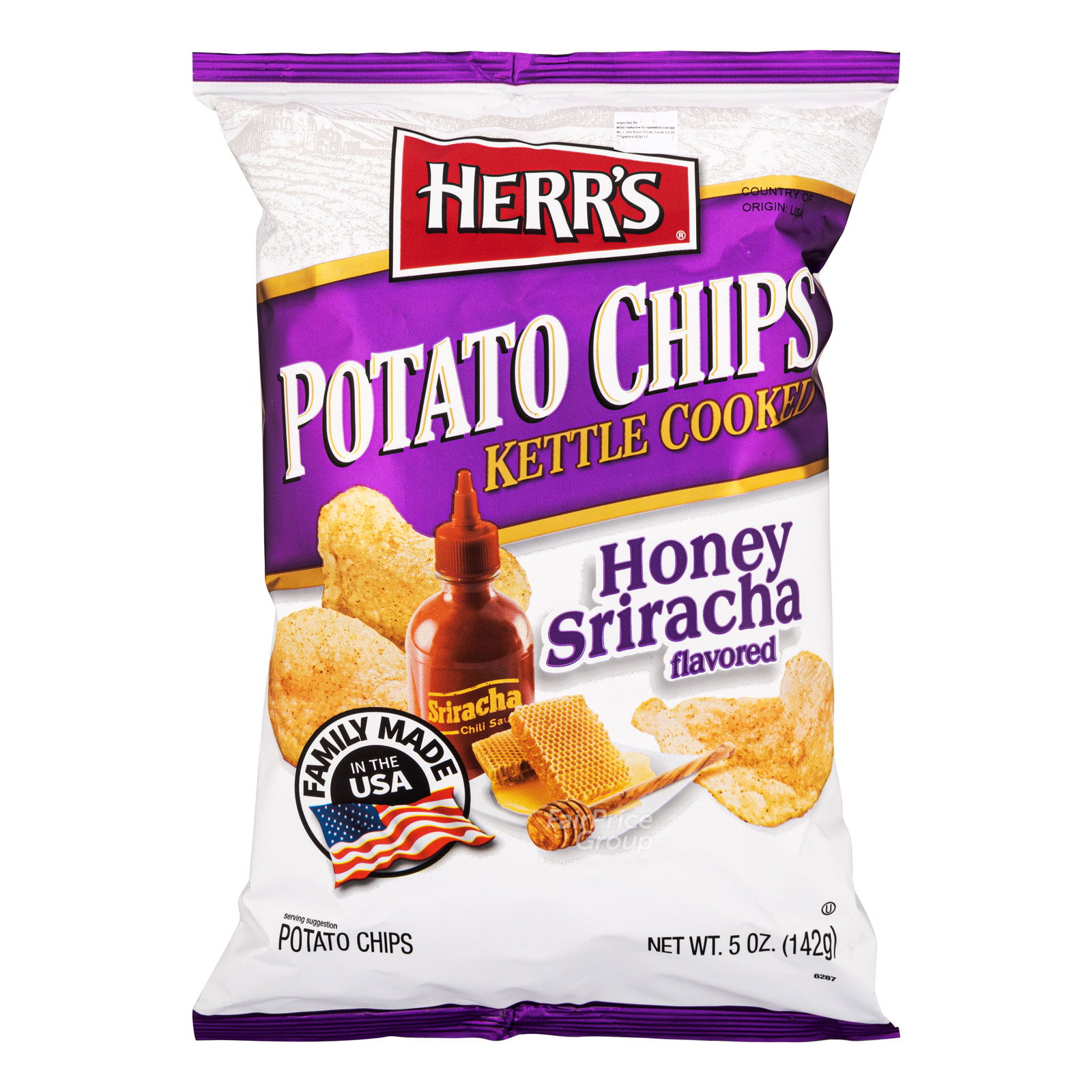 Herr's Potato Chips - Honey Sriracha | NTUC FairPrice