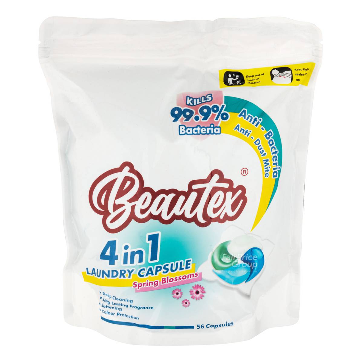 Beautex 4 in 1 Laundry Capsule Refill - Spring Blossoms | NTUC FairPrice