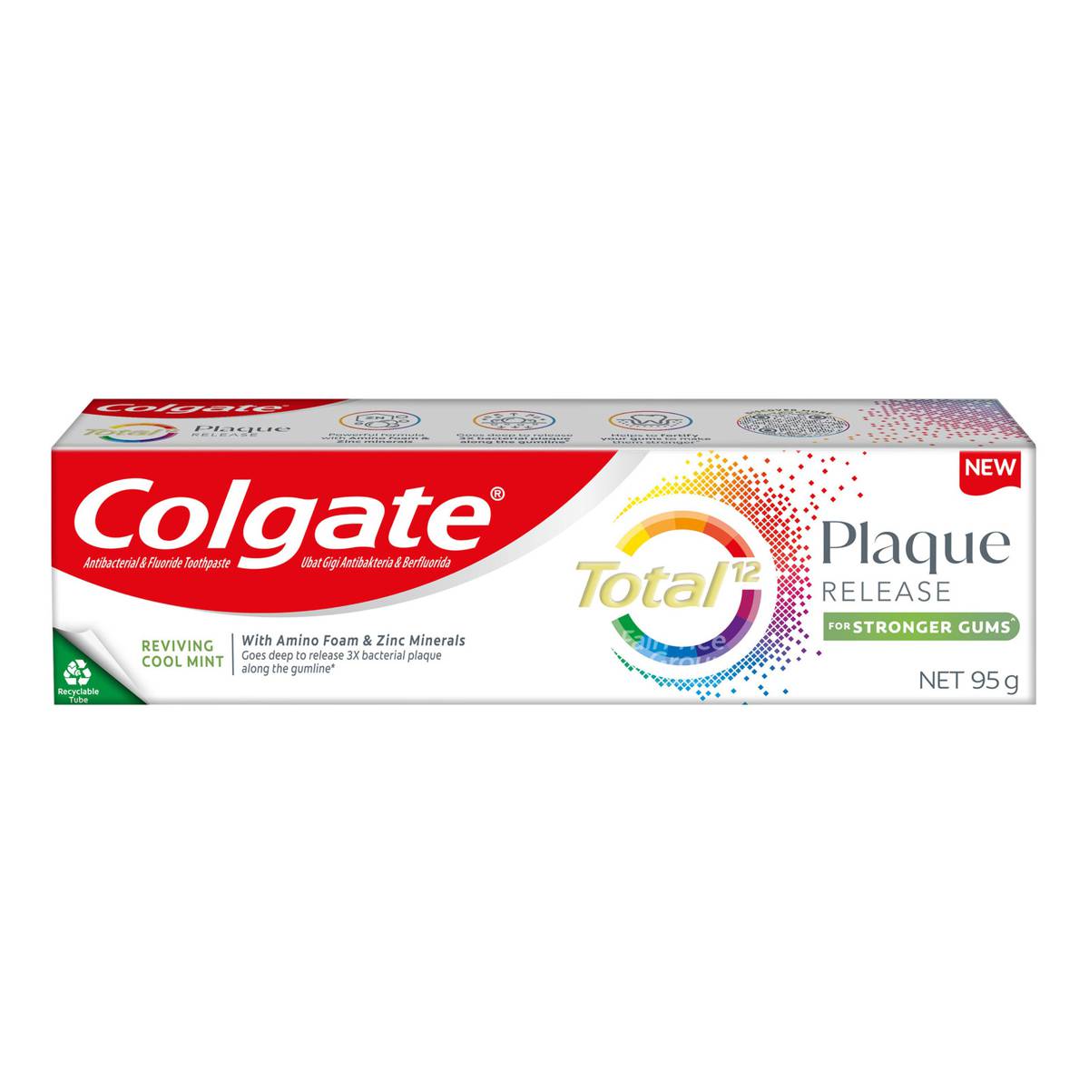 Colgate Total Plaque Release Toothpaste - Reviving Cool Mint | NTUC ...