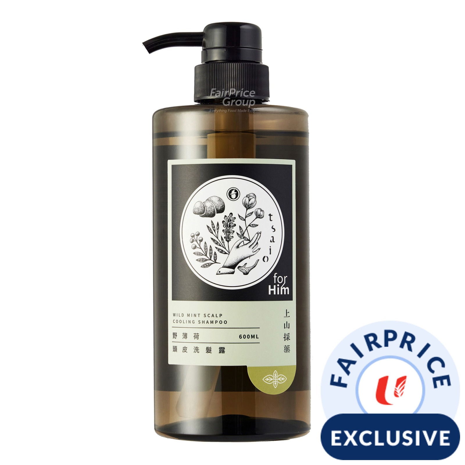 Tsaio For Him Cooling Shampoo - Wild Mint Scalp | NTUC FairPrice