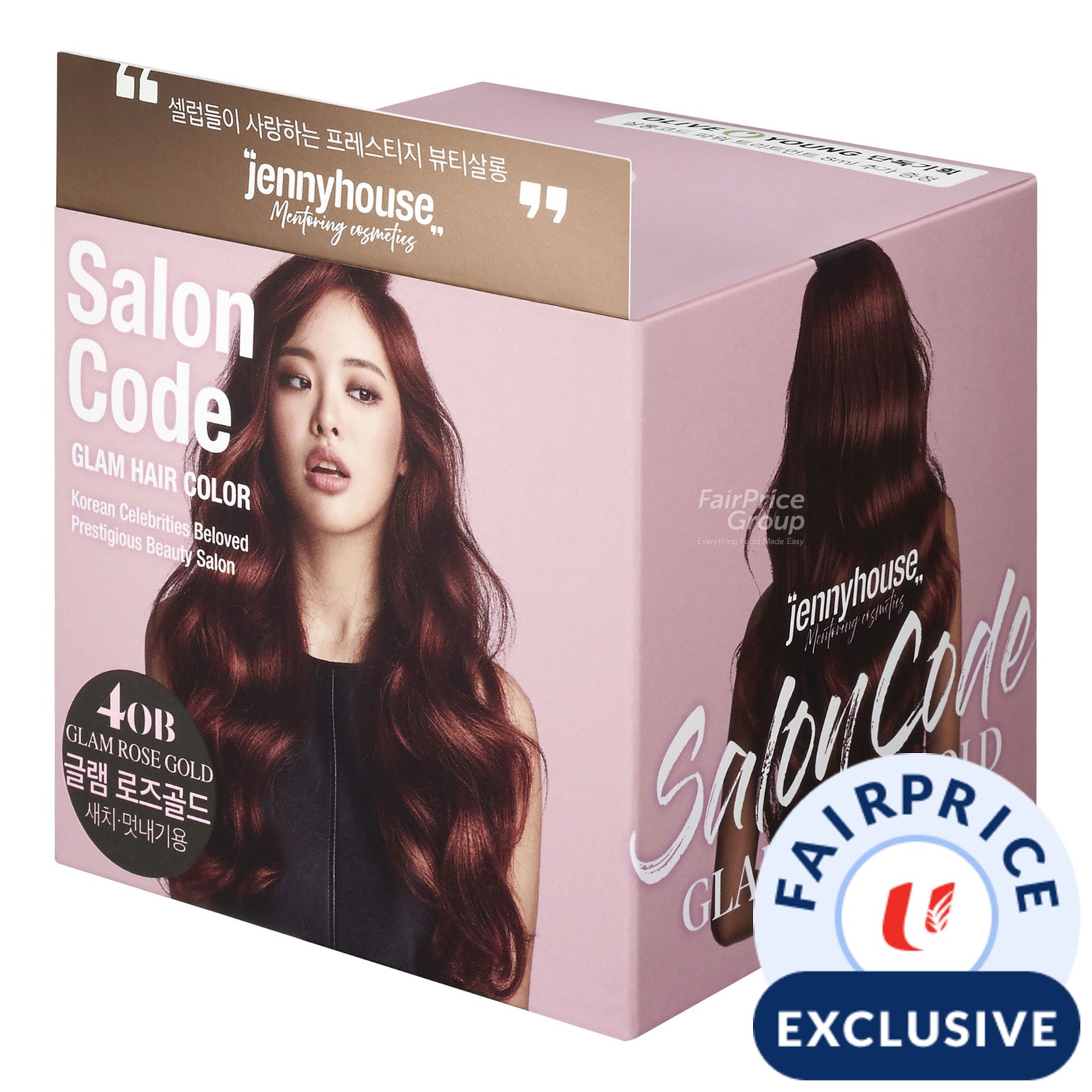 Jenny House Salon Code Glam Hair Colour - Glam Rose Gold | NTUC FairPrice