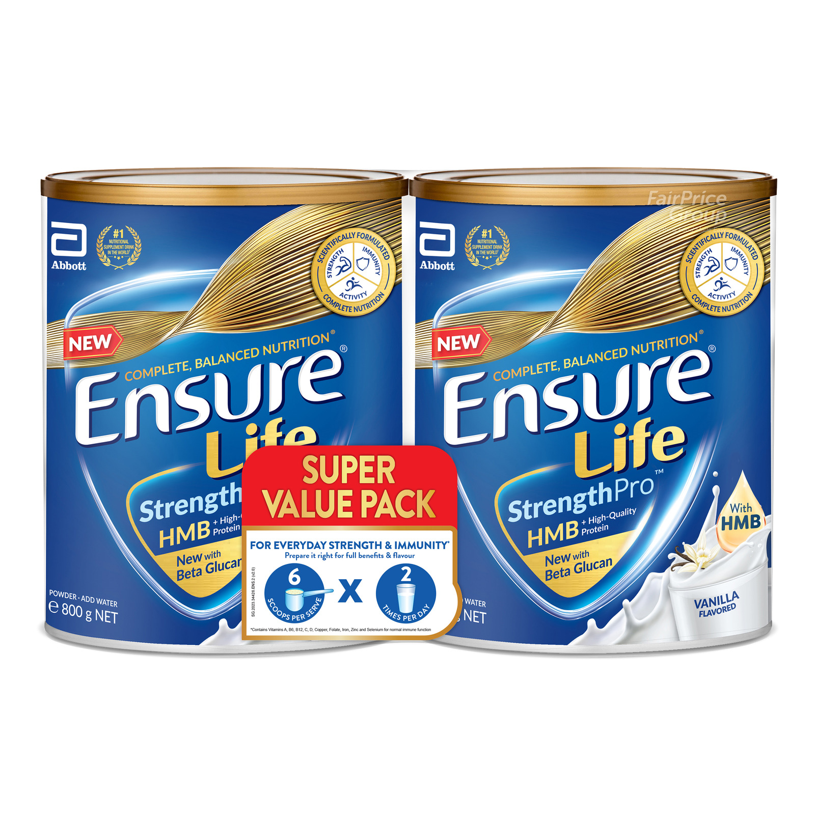 Abbott Ensure Life with HMB Adult Milk Powder - Vanilla | NTUC FairPrice