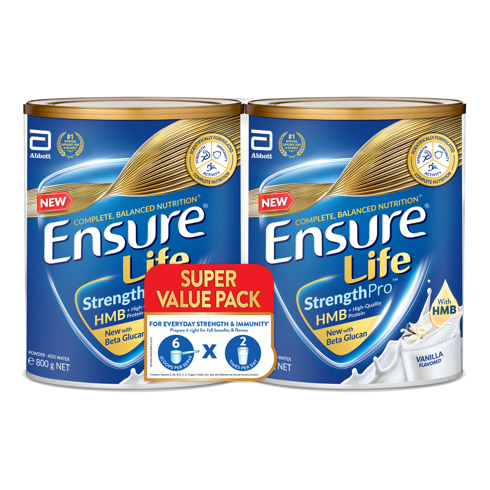 Abbott Ensure Life with HMB Adult Milk Powder - Vanilla | NTUC FairPrice