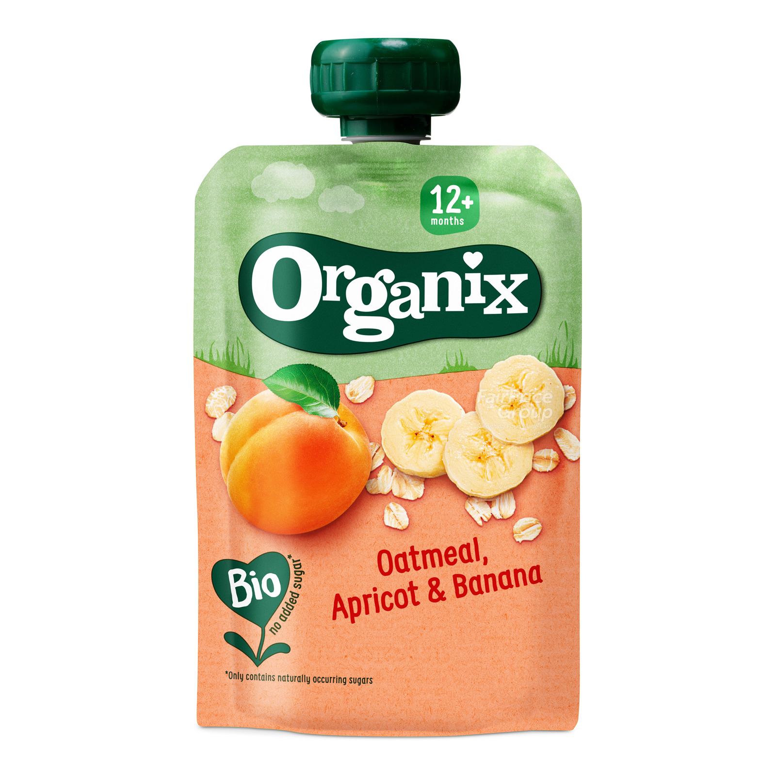 Organix Oatmeal Puree - Apricot & Banana | NTUC FairPrice
