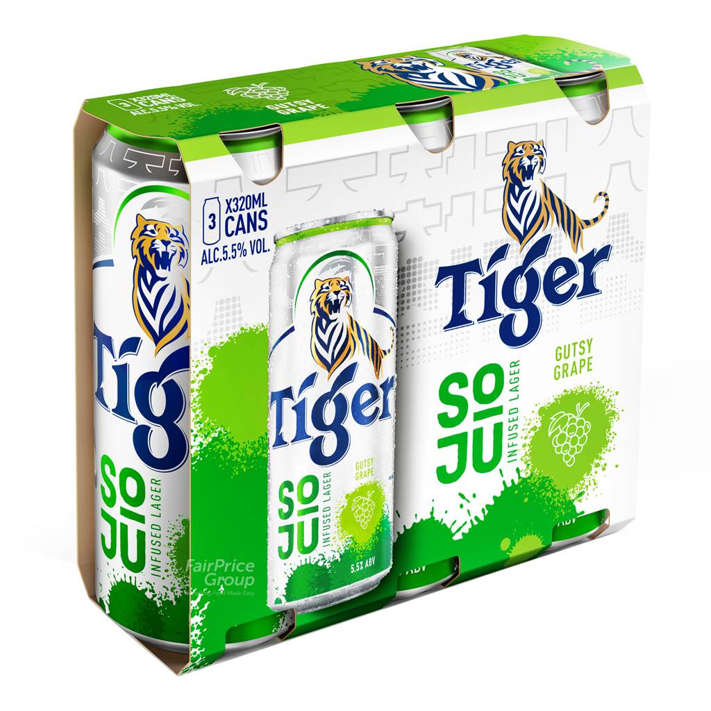 Tiger Soju Infused Lager - Gutsy Grape | NTUC FairPrice