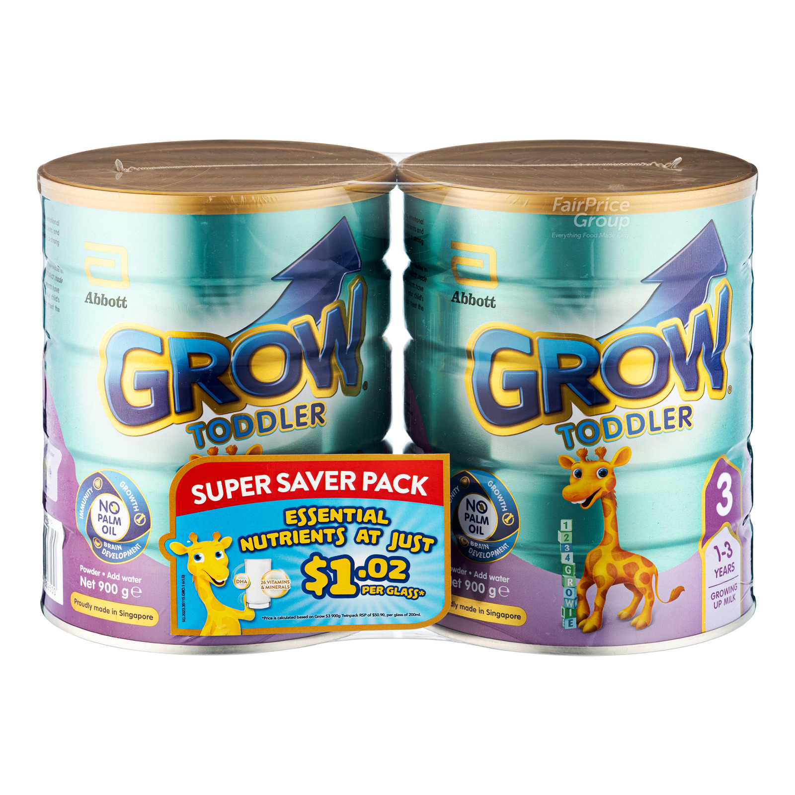 Abbott Grow Toddler Growing Up Milk Formula - Stage 3 (Twin Pack ...