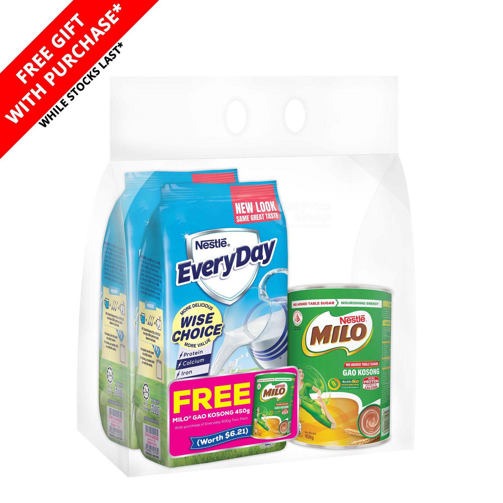 Nestle Everyday Instant Milk Powder + Milo | NTUC FairPrice