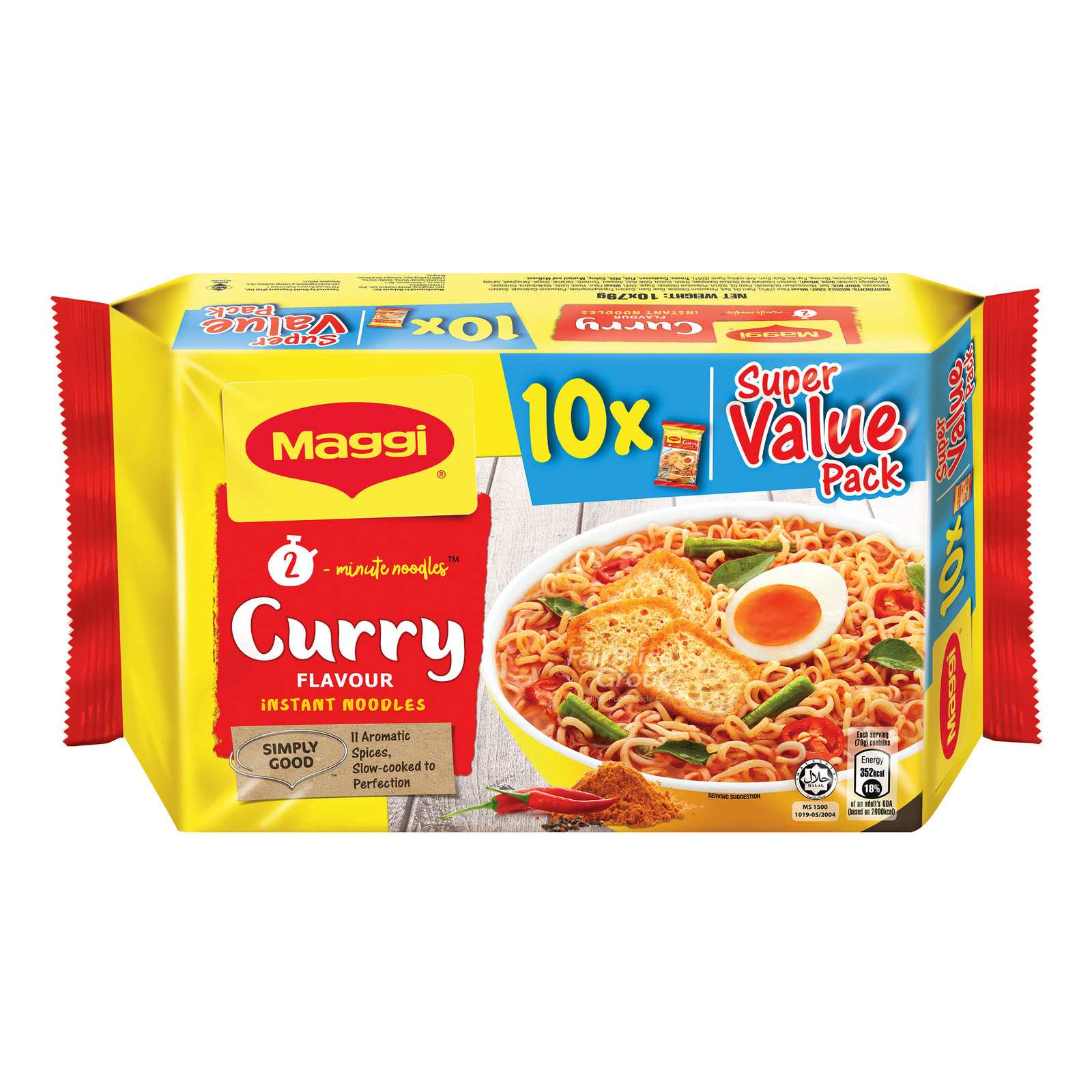 Maggi 2-Minute Instant Noodles - Curry (Value Pack) | NTUC FairPrice