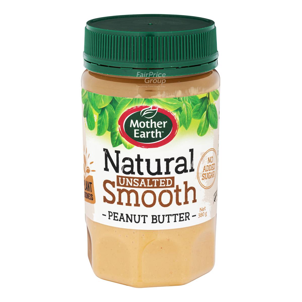 Mother Earth Natural Smooth Peanut Butter - Unsalted | NTUC FairPrice