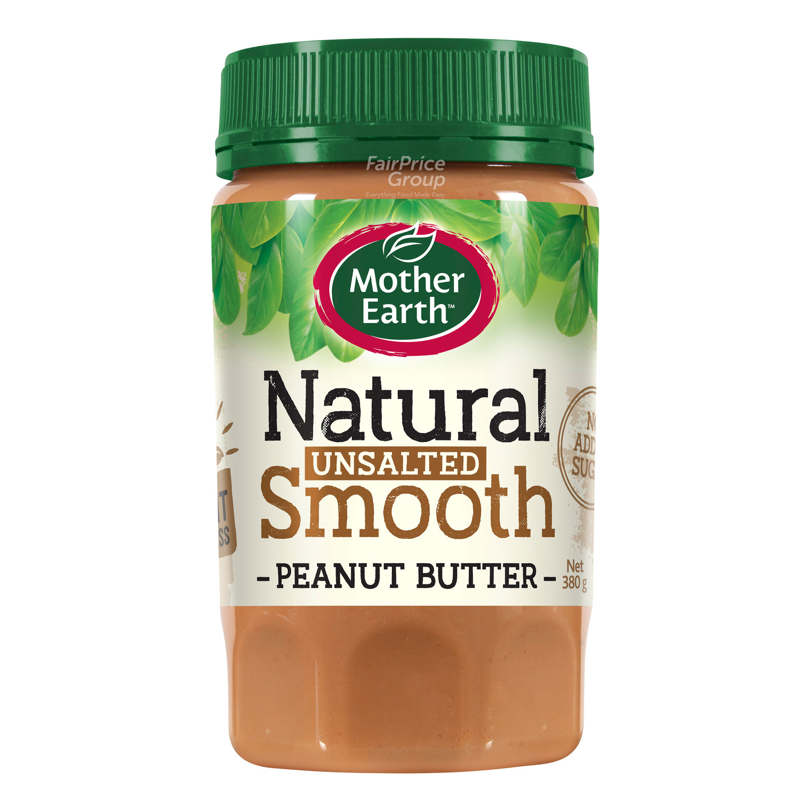 Mother Earth Natural Smooth Peanut Butter - Unsalted | NTUC FairPrice